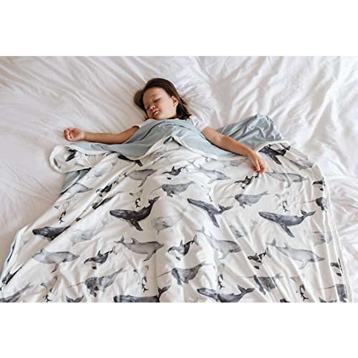 Pobi Baby Premium Baby Blanket, Soft Stretchy Quilt for Babies, Toddlers, Kids (Seaside)