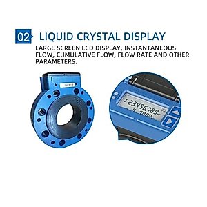 ZC-T3-1-K DN50 DN65 DN80 Smart Ultrasonic Flowmeter Water Flow Tester Agricultural Irrigation Usage IP65 RS485(DN100 Flowmeter)