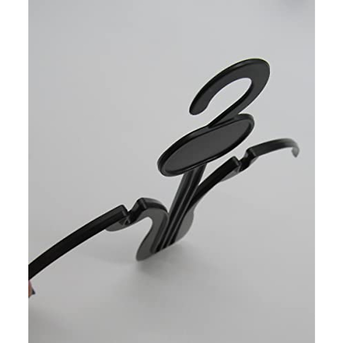 NAHANCO SHOE1100, Plastic Sandal Display Hangers, 7 1/4", Black (Pack of 100)