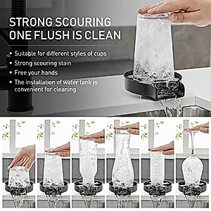 Glass Rinser for Kitchen Sink Bar Glass Washer Bottle Washer Cup Cleaner for Sink Cup Rinser Cup Washer for Sink