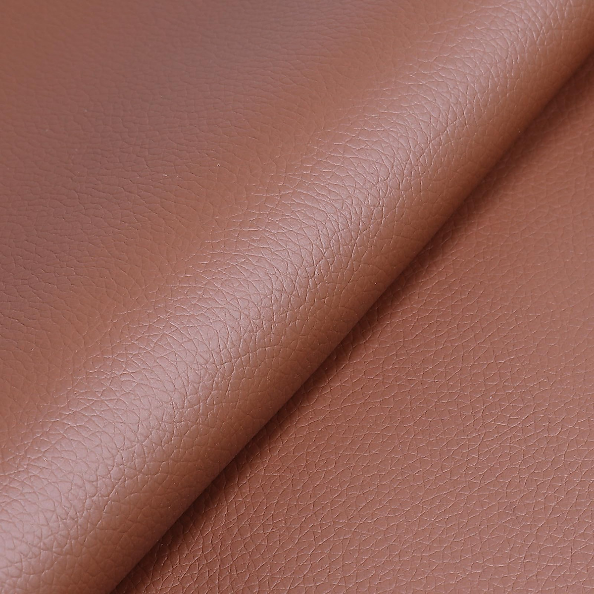 Vinyl Upholstery Fabric,Soft Faux Leather,Marine Vinyl Fabric,Indoor & Outdoor Synthetic Leather for Boat,Car,DIY Crafting (Brown, 36inchx54inch)