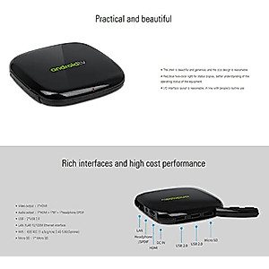 MyGica Quad Core Android 9.0 Smart TV Box,4K HD Google Certified Home Streaming Media Player 2GB+8GB,WiFi Bluetooth Box with Wireless Remote Keyboard,ATV495Max