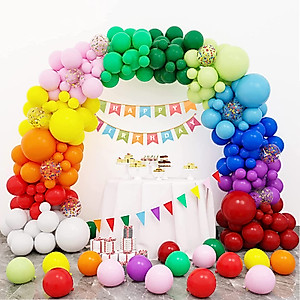 Party Spot! 95 Pcs Balloon Arch Kit, 9Ft Tall & 10Ft Wide Ajustable Balloon Arch Stand For Baby Shower Graduation Birthday Party Wedding Decorations