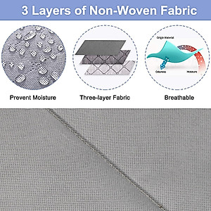 Fixwal Under Bed Storage 3 Pack - Foldable, Sturdy, and Ultra-Thick Fabric Blanket Shoe Storage Box with Lid and 3 Handles - 30x15x6.7inch