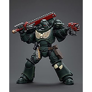 Pipigirl JoyToy Warhammer 40K Space Marine Genuine License 1/18 Soldier, Dark Angels Intercessors, 4inch Models Space Marines Action Figures Kits (Sergeant Rakiel)