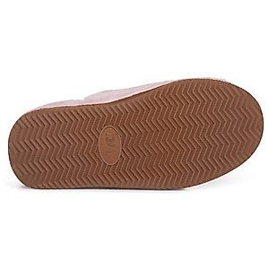 Lucky Brand Girls Plush Bootie Slippers, Fuzzy Rubber Sole Bedroom Slipper Booties, Little Kids Cozy Fluffy House Shoes Boots, Pink, Size 2-3