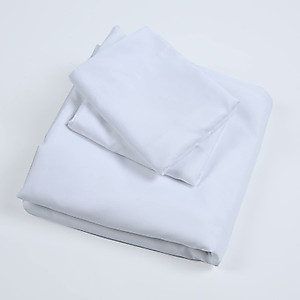 David's Home Duvet Cover Queen Size White, Soft Lightweight Cover with Zipper Closure Corner Ties, 3 Pieces Brushed Microfiber Bedding for Spring Summer, 1 Duvet Cover 90x90 Inches 2 Pillow Shams