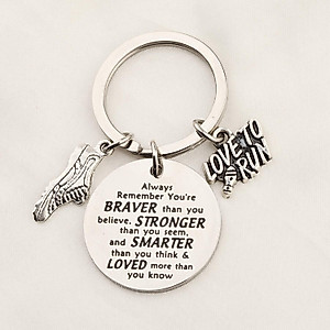 Running Keychain Runners Gift Run Keychain Runners Gifts Running Jewelry Inspiration Gifts Love to Run Charm (run keychain)