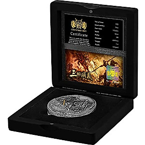 2022 DE Ancient Chinese Warriors PowerCoin Cao Cao Three Kingdoms Romance 2 Oz Silver Coin 5$ Niue 2022 Antique Finish
