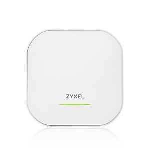 Zyxel WiFi 6E AXE5400 2.5G Multi-Gigabit Business AP | Bandflex 2.4Ghz and 5Ghz or 6Ghz Operation | 1 GbE Passthru| Mesh, Seamless Roaming, Captive Portal | Hybrid Cloud | POE+ Support | NWA220AX-6E