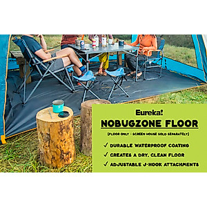Eureka! NoBugZone Floor Accessory (Compatible with, but Not Included—The NoBugZone Screen House Tent and NoBugZone 3-in-1 Camping Shelter—Both Sold Separately)