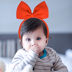 HoveBeaty Hair Band Bow Headbands Headdress for Women and Girls, Perfect Hair Accessories for Party and Cosplay (Red)