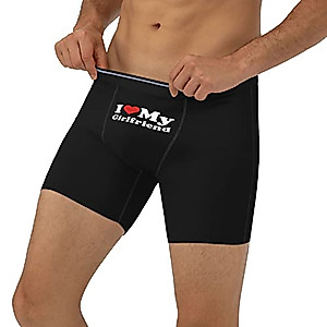 CENTUKE I Love My Girlfriend funny I Heart My Girlfriend Gifts Mens Boxer Briefs Mens Boxer Briefs Underwear Boys Boxer Briefs Black