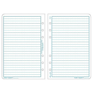 Rite In The Rain Weatherproof Loose Leaf Paper, 4 5/8" x 7", 32# White, Universal Pattern, 100 Sheet Pack (No. 372)