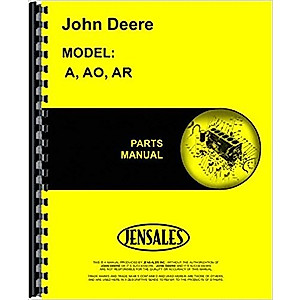 A TERRIFIC JOHN DEERE MODEL A, AO, AR PARTS MANUAL 1946 1947 1948 1949 1950 1951 1952 1953 1954