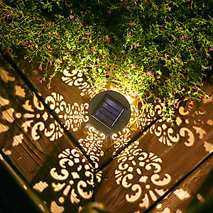 newvivid Solar Lights Outdoor Metal Solar Lantern Outdoor Hanging Retro Decorative Lanterns with Durable Handle Solar Powered Waterproof LED Table Lanterns Lighting for Yard Patio 1 Pc Bronze