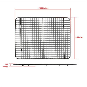 Taste of Home® Set of 2-17.5 x 12.5-inch Non-Stick Metal Cooling Rack