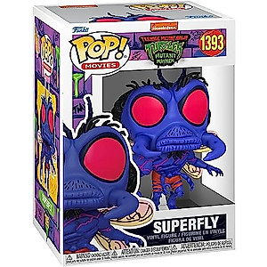 POP Teenage Mutant Ninja Turtles: Mutant Mayhem - Superfly Funko Vinyl Figure (Bundled with Compatible Box Protector Case), Multicolor, 3.75 inches