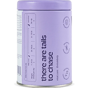 Vitail Calming Dog Chews for Anxiety & Stress Relief - Natural Ingredients with Magnesium - Helps Emotional Balance & Reduces Destructive Behavior - 90 Soft Chews