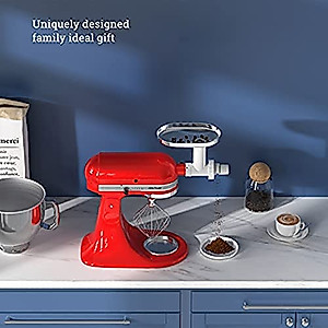 Grain Mill for KitchenAid Stand Mixer, Mill Attachment adjustable grain size for corn, barley, coffee, etc