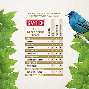 Kaytee Waste Free Blend Wild Bird Food, 10 Pound
