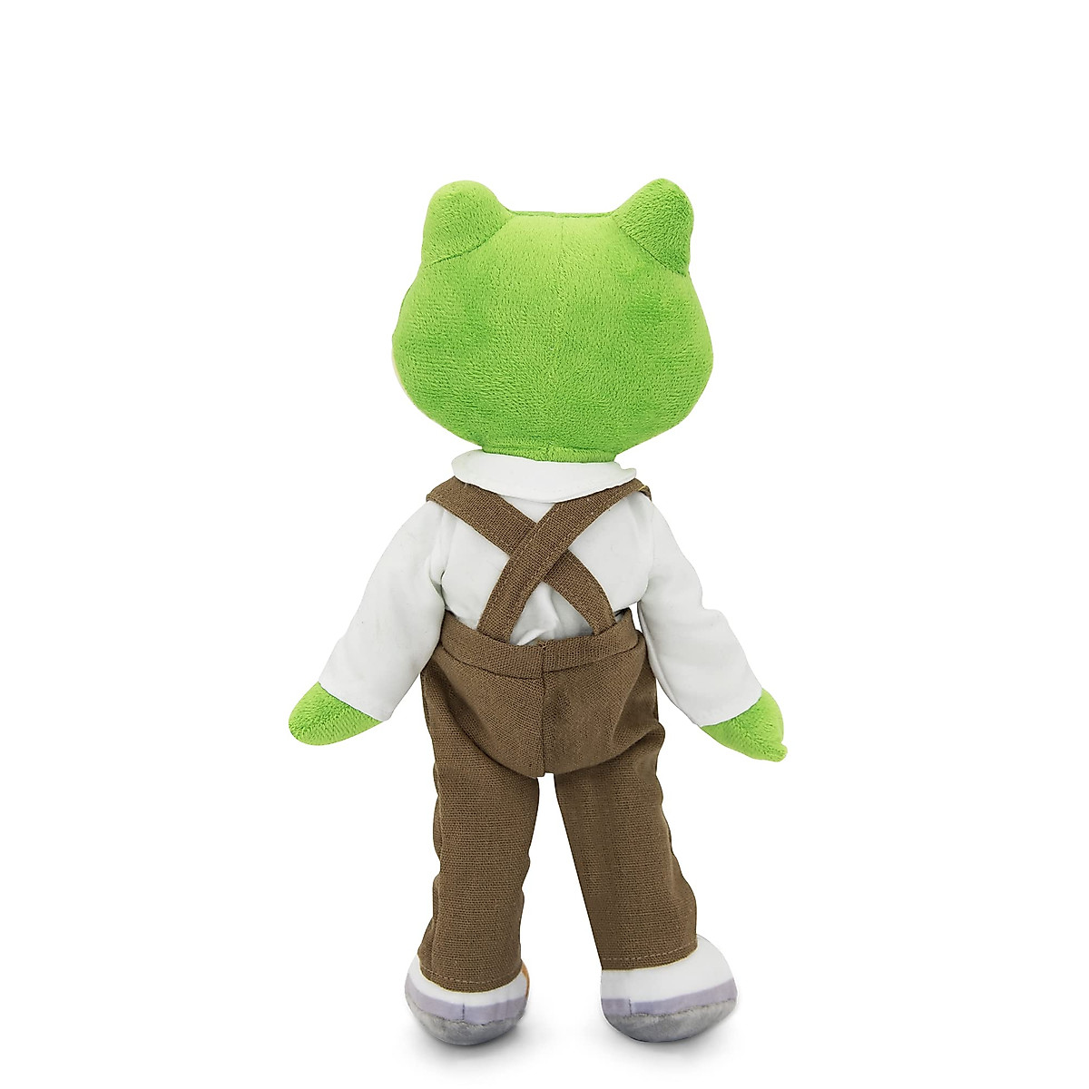 Playtime by Eimmie Plushible Plush Rag Doll - Soft Dolls for Baby, Boys, Girls, Toddler, & Infants - Washable Fabric - Sensory Toys - 14 Inch - Frog Plush - Stuffed Rag Dolls for Babies