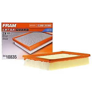 FRAM Extra Guard CA10835 Replacement Engine Air Filter for Select Lexus and Toyota Models, Provides Up to 12 Months or 12,000 Miles Filter Protection