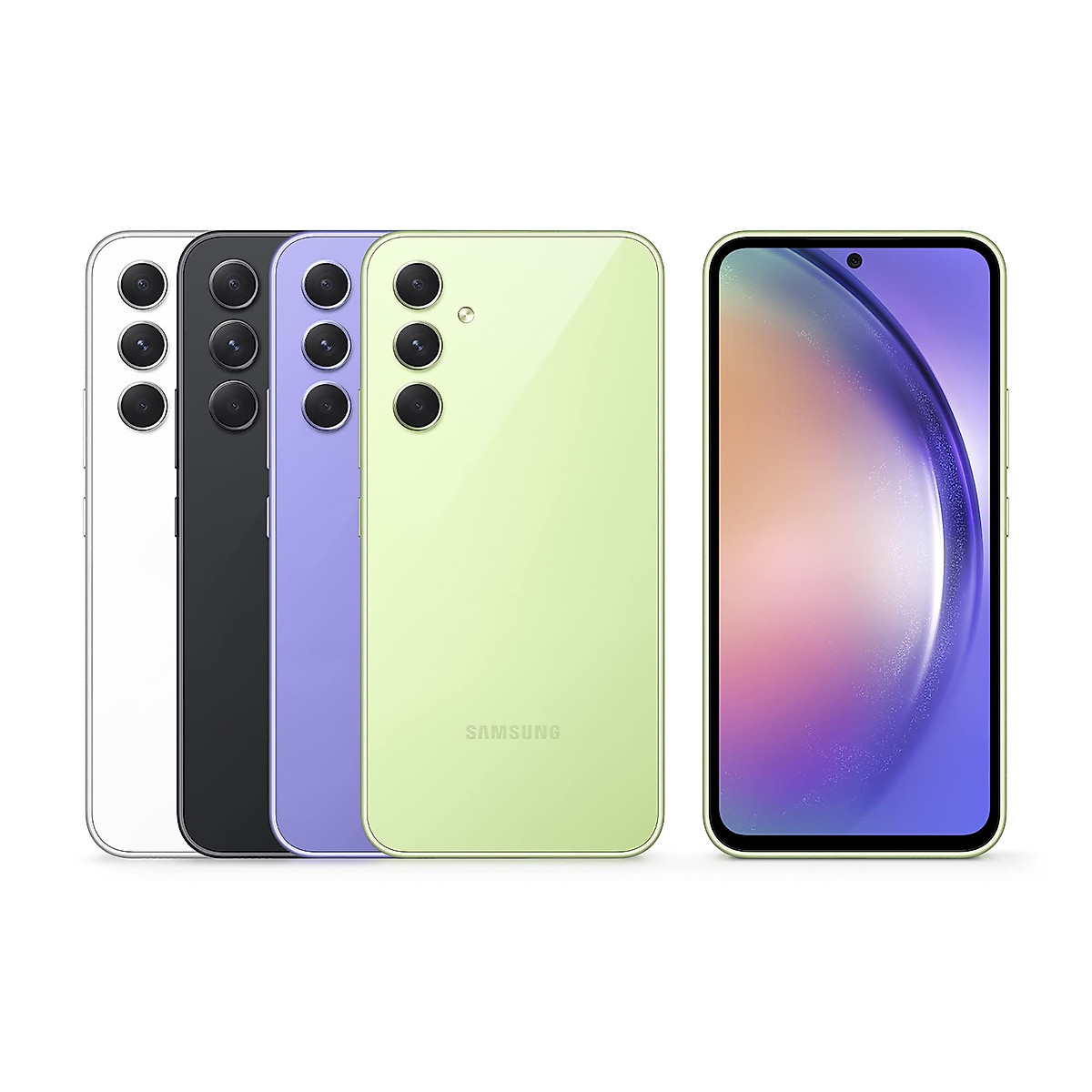 SAMSUNG Galaxy A54 5G SM-A546B/DS Dual Hybrid SIM Exyonos 1380 Android Smartphone, 6.4 Inch Dynamic AMOLED Display, 5000 mAh Battery, 256GB/8 GB EU/UK Model International Version (Lime)