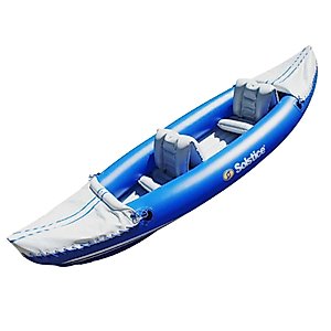 SOLSTICE Rogue 1 to 2 Person Inflatable Fishing Kayak Boat for Adults & Kids 10'6'' X 33'' | Tandem 2 Blow Up Seats & Spray Skirt | Reinforced K-80 26 Gauge PVC Material