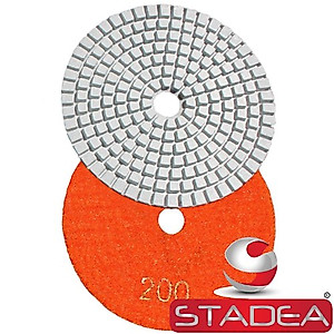 Diamond Polishing Pads 4" inch Wet/Dry Set of 11+1 Backer Pad Best Value Granite Concrete