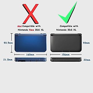 Gametown® JMXLDS New Replacement 3D Button Analog Controller Joystick Stick Rocker for 3DS LL / 3DS XL With Stick Cap.