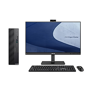 ASUS ExpertCenter D500SD Small Form Factor Desktop PC, Intel Core i5-12400, 8GB DDR4 RAM, 512GB PCIe SSD, TPM, Windows 11 Pro, Black, D500SD-XH503