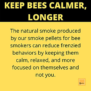 The Magnificent Bee Smoker Pellets, 54 Pack, Natural Hive Beekeeping and Beekeeper Accessories for Honey Bees, Clean and Natural Burning, Pleasant Smell for Outdoor Use | USA Brand
