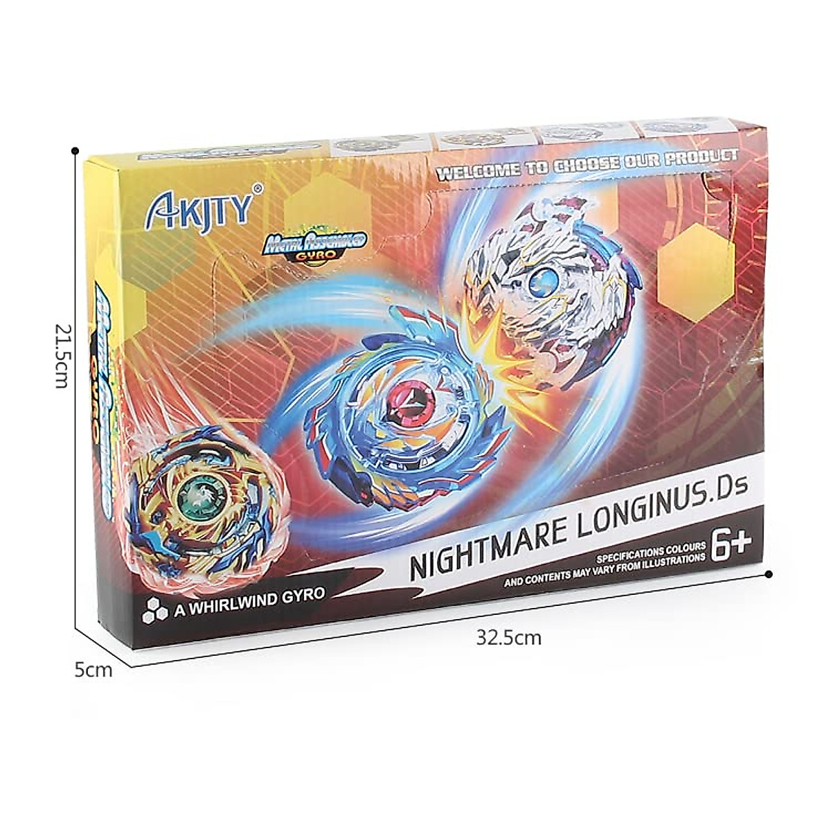 Hvops-Bay Burst Battle Evolution Metal Fusion Attack Set with 4D Launcher Grip Set(4in1)