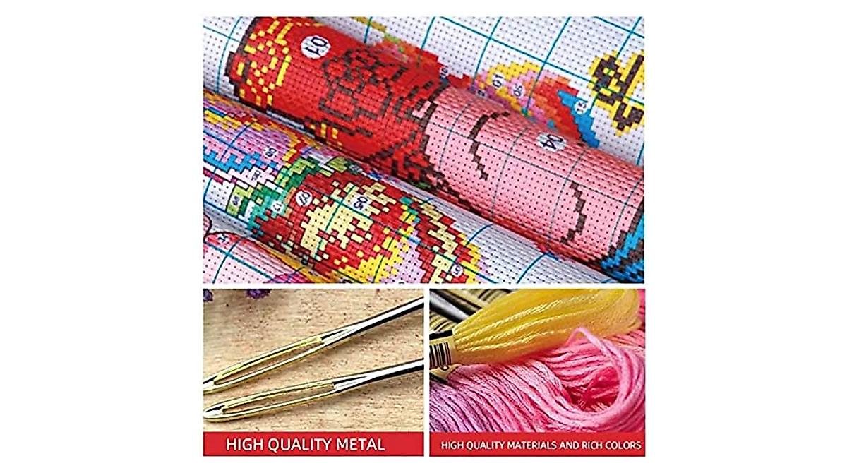 Create Your Cat Cross Stitch Kit - Easy DIY Arts & Crafts for Home Decor