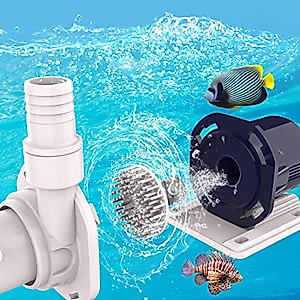 In Sump Protein Skimmers for Saltwater Aquariums up to 100 Gallons Fish Tank, DC Pump with Controller