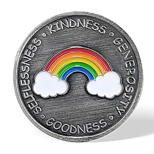 5 Pcs Rainbow Kindness Token Appreciation Coin Pass It on Gift