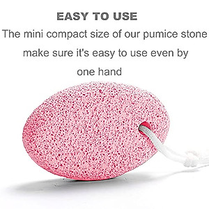 Natural Foot Pumice Stone for Feet, Borogo 2-Pack Lava Pedicure Tools Hard Skin Callus Remover for Feet and Hands -Red&Blue