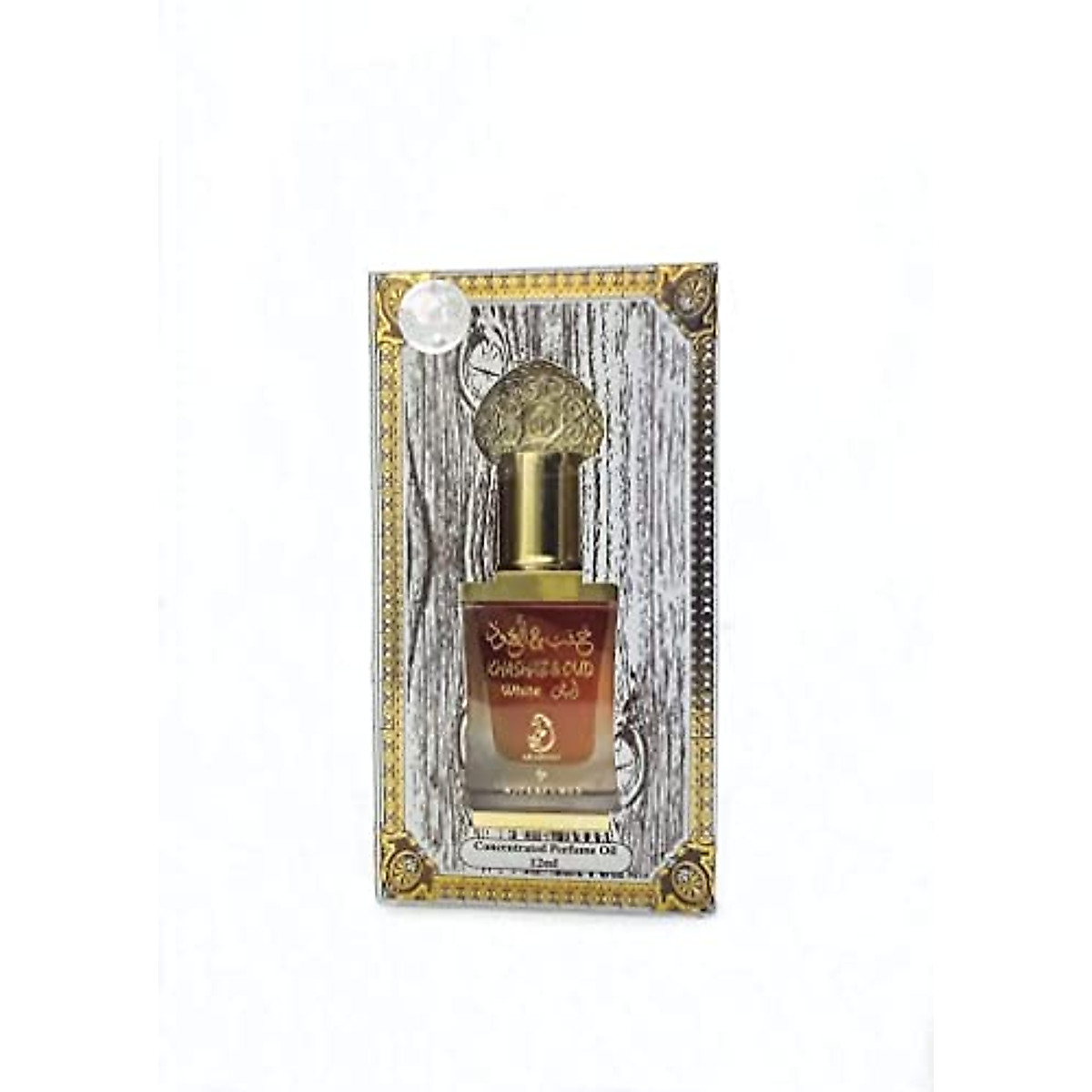 KHASHAB & OUD WHITE from ARABIYAT, Non Alcoholic Concentrated Perfume Oil or Attar for Unisex, 12 ml