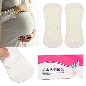2pcs Amniotic Fluid Test Strip Maternity Home Easy to Use High Sensitivity Feminine PH Test Strips with Amniotic Fluid Control Chart for PH Value Detection