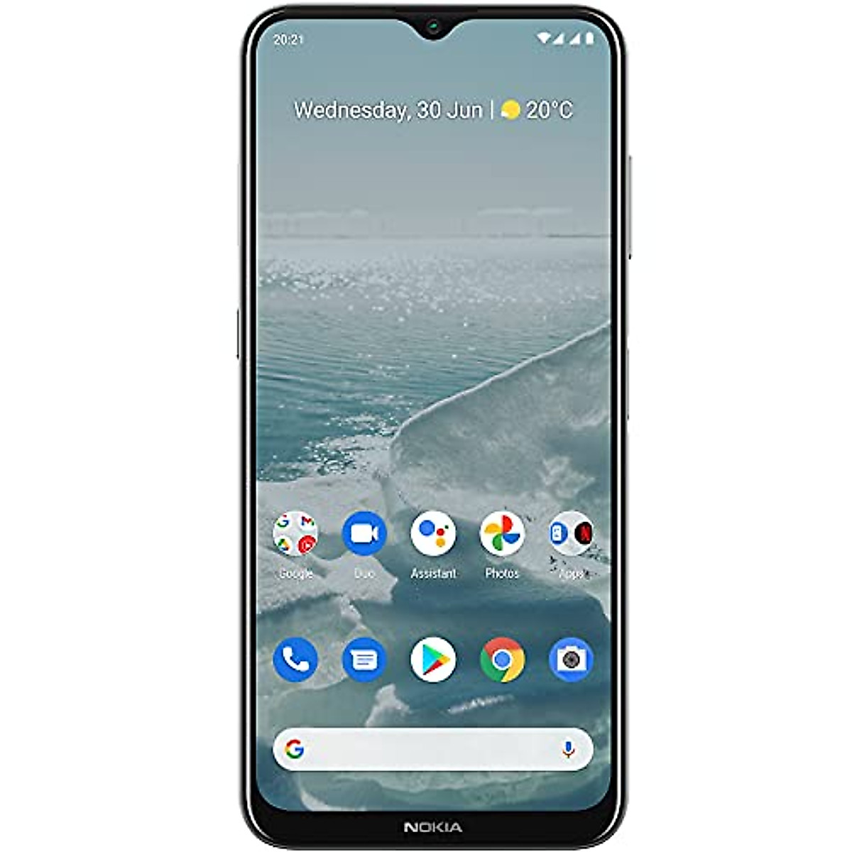 Nokia G20 TA-1365 Dual 128GB 4GB RAM Factory Unlocked (GSM Only | No CDMA - not Compatible with Verizon/Sprint) International Version – Glacier Silver