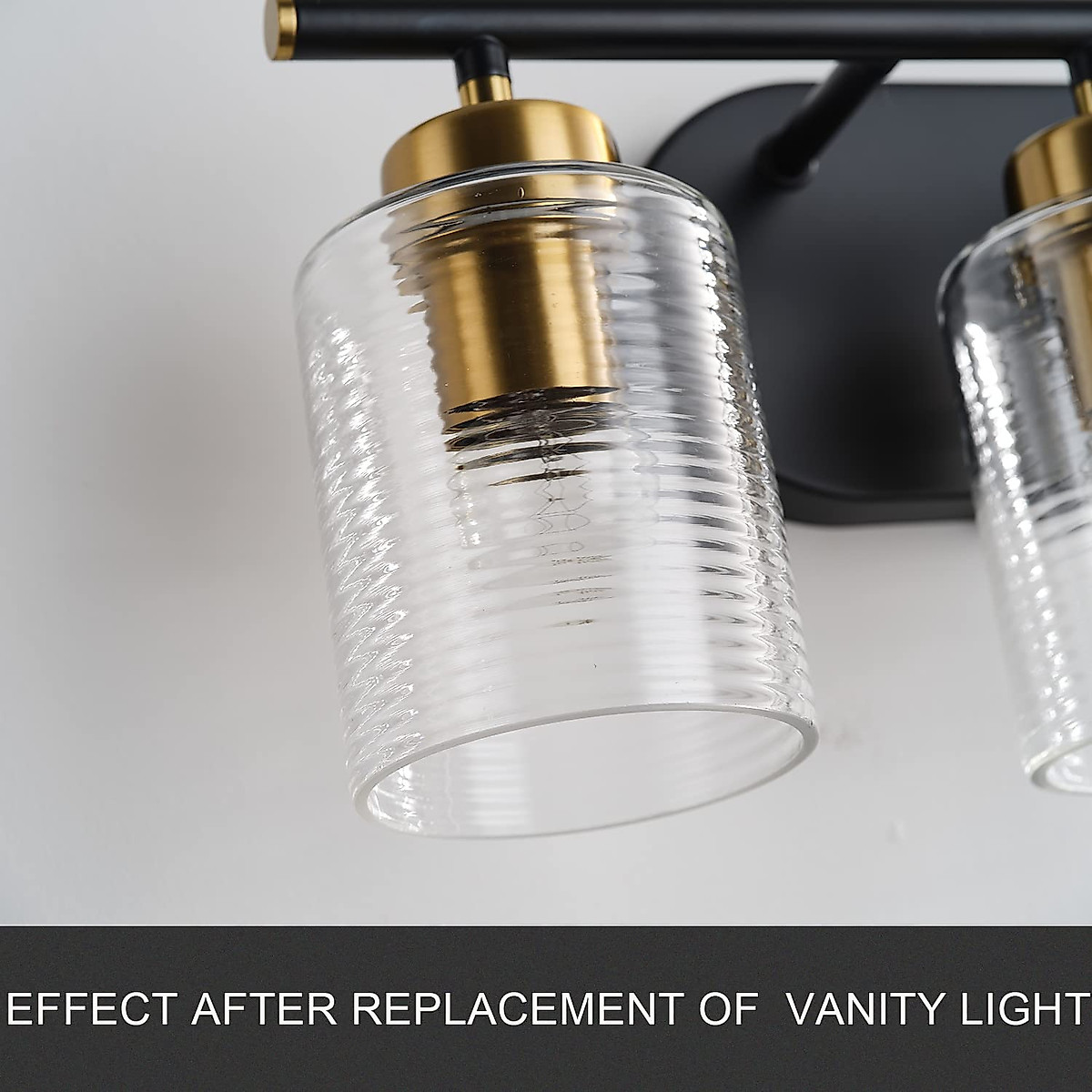 LHLYCLX 4 Pack Cylinder Glass Lamp Shade,Striped Clear Glass Cover Replacements for Lighting Fixtures (Striped glass)