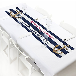 Big Dot of Happiness Last Sail Before the Veil - Nautical Bridal Shower and Bachelorette Party Decorations Party Banner