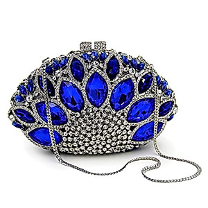DEBIMY Crystal Evening Bags and Clutches Wedding Rhinestone Handbags for Women Formal Party Clutch Purse Gold