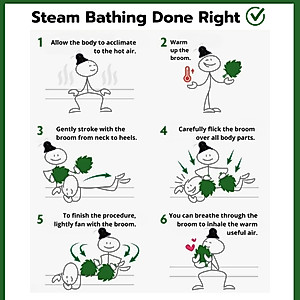 Books.And.More Steam Sauna Birch Tree Banya Venik for Sauna Russian Sauna Accessories