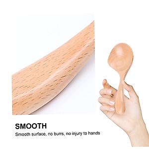 SWOOMEY vintage spoons Wooden Ladle wooden cooking spoons handled soup ladle wooden spoon Salad Spoon kitchen ladle wooden utensils for eating rice spoon wooden shovel old fashioned Bamboo