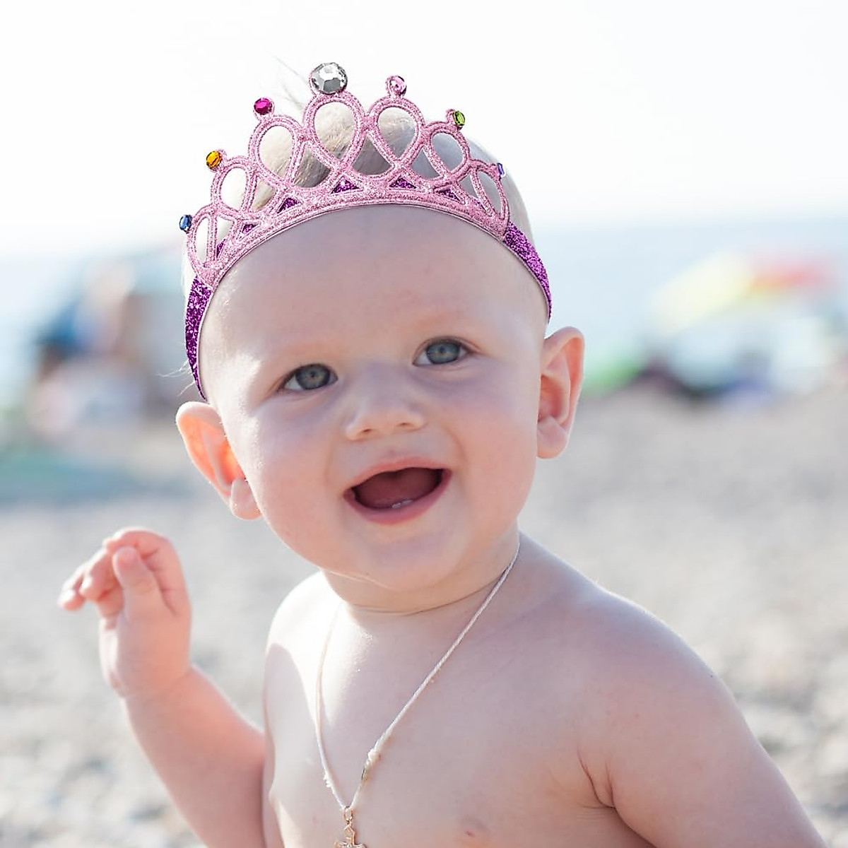 DANMY Baby Girl Super Elastic Headband Toddler Hair Band Soft Headwrap Crown Children Hair Accessories