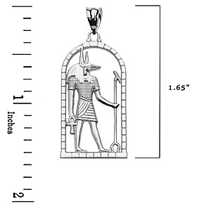 Sterling Silver Egyptian Anubis Pendant