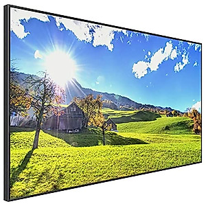 KUVAVISION True 1500 Nits 49 Inch 4K UHD HDR Full Shade Sun Readable Smart Outdoor TV with HDMI, USB, WiFi, 40W Sound Bar and Wall Mount, Black