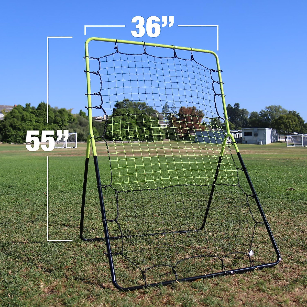 Elite Athletics Baseball, Softball and Lacrosse Rebounder Net - Multi-Angle Pitchback Net + Fielding Trainer - Bounce Back Net for Fielding + Throwing Practice